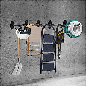 MHHO-WG 4PACK Tire Rack Wall Mount,10 Inch Large Garage Hooks Heavy Duty Storage, Ladder Hooks for Hanging,Tire Rack Wall Mount，Garage Organizer