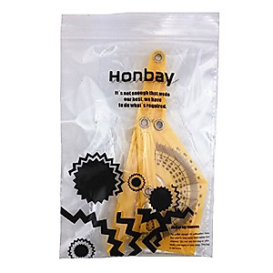 Honbay 1pc Plastic Protractor Angle Finder Measure Arm Ruler Gauge Tool