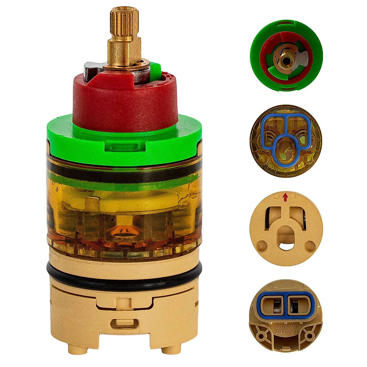 FlowRite Replacement 95-152/95-154 Gerber SafeTemp 2 Single Handle Shower Cartridge Assembly for GS-105