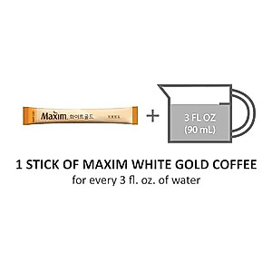 Maxim White Gold Instant Coffee - 100pks (Packaging May Vary)