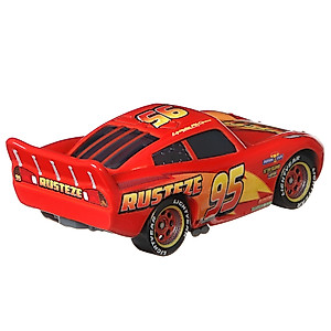 Disney Cars Toys Rust-eze Lightning McQueen, Miniature, Collectible Racecar Automobile Toys Based on Cars Movies, for Kids Age 3 and Older, Multicolor