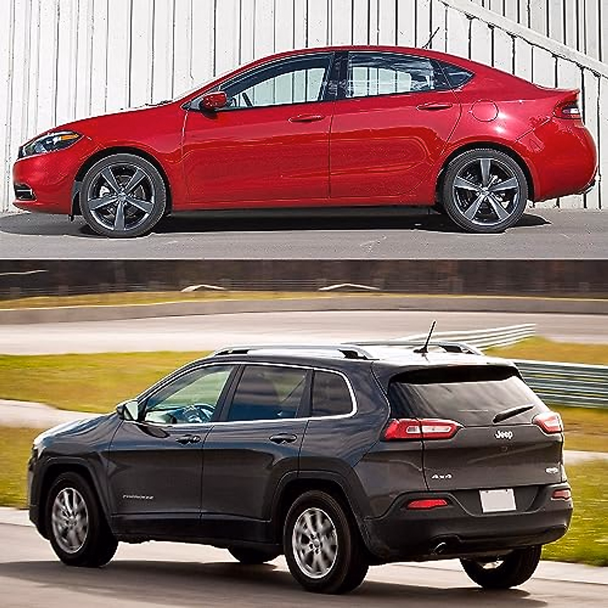 BASIKER Antenna fit for 2011-2025 Jeep Cherokee Grand Chrokee Renegade Compass, Dodge Journey Durango Dart Avenger Nitro, Chrysler 200 Fiat 500 Car Antenna Upgrade OEM 68297936AA 5091100AA