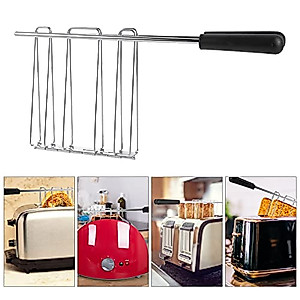 LZLXXLZL Sandwich Cage for Toaster, Sandwich Cage for 2-Slice Toaster, Classic Toaster Sandwich Clip Toaster Accessories Kitchen Utensils