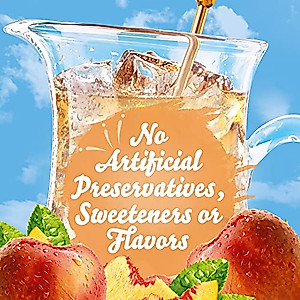 Crystal Light Pure Peach Iced Tea Naturally Flavored Powdered Drink Mix 2.28 oz/pouch (5 Count Pitcher Packets) (Package may vary)
