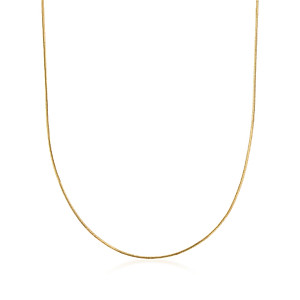 Ross-Simons Italian 1mm 18kt Gold Over Sterling Adjustable Snake-Chain Necklace