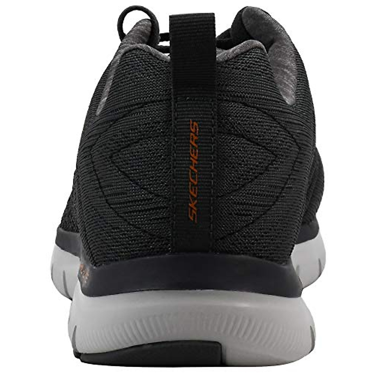 Skechers Men's Flex Advantage 2.0 - The Happs Oxford, Charcoal/Orange, 12 W US