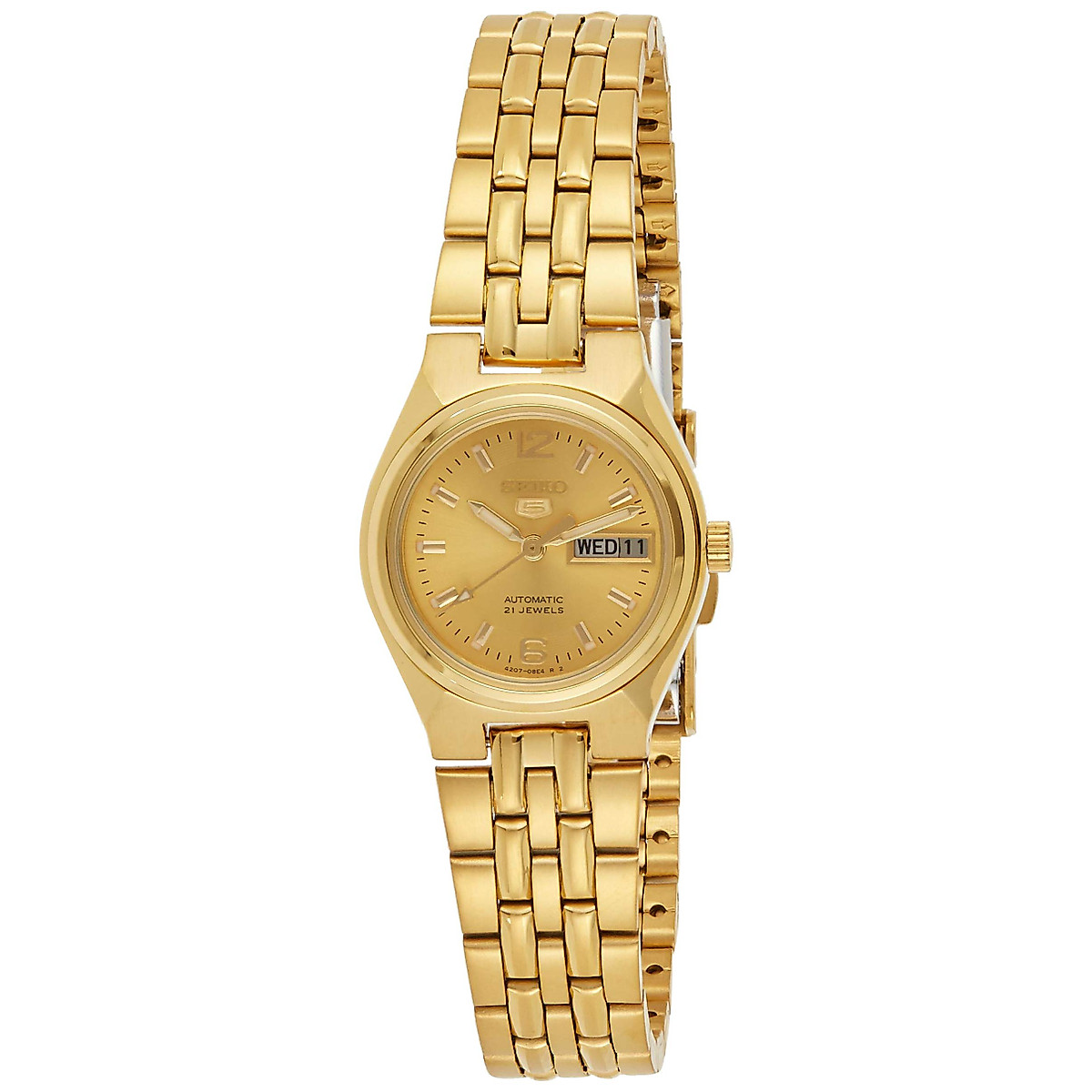 SEIKO Series 5 Automatic Gold Dial Ladies Watch SYMK36K1