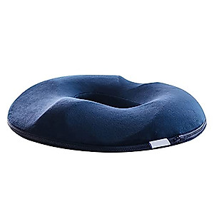 BAUBUY Cojín de Asiento Wheelchair Accessories Wheelchairs Comfort Cushion Round Ergonomic Breathable Non Slip Elastic Multi Type Red for Pressure Relief (Color : Women Navy)
