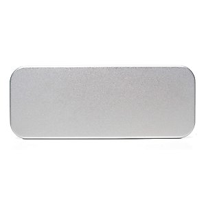 StuffIncase Single Mini Pencil Box, Platinum. Use as Pencil, Makeup, Jewelry, Gift, Candy, Favor or Birthday Gift Box