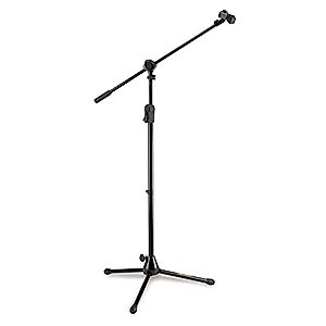 Hercules MS532B EZ Clutch Tripod Microphone Stand with 2 In 1 Boom & EZ Mic Clip