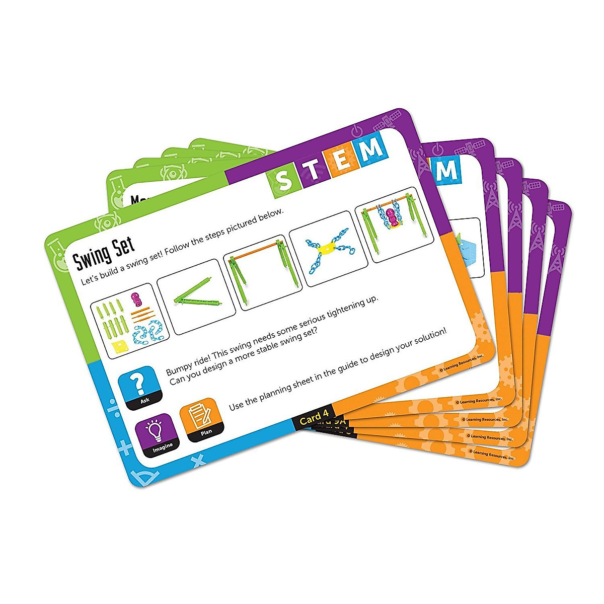 Learning Resources Playground Engineering & Design STEM Set - 104 Pieces, Ages 5+ STEM Toys for Kids, Construction Toys