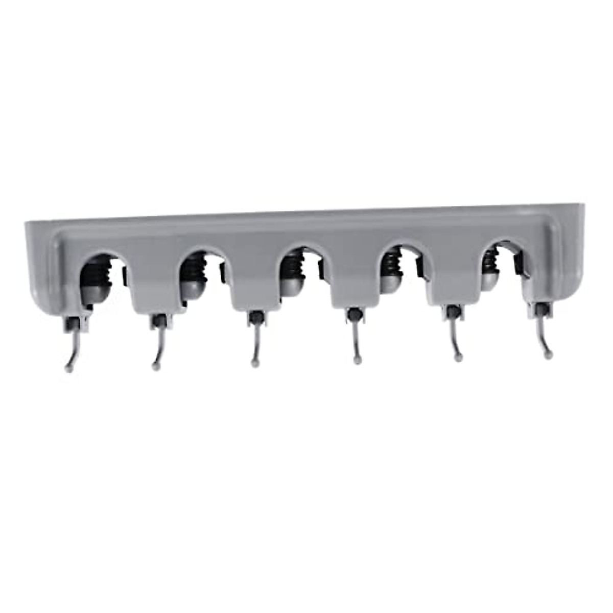 Cabilock Storage Rack Umbrella Storage Mounted Hooks Wall Mounted Shelves for Storage Wall Mount Clothes Rack Broom Holder Mop Hanger Mop Gripper Mounted Holder Dark Grey