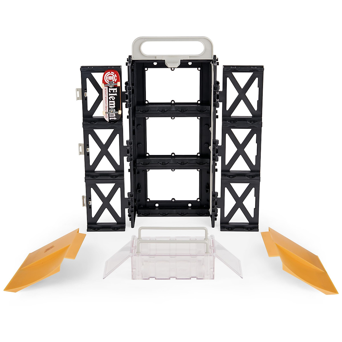Tech Deck, Play and Display Transforming Ramp Set and Carrying Case with Exclusive Fingerboard, Kids Toy for Ages 6 and up