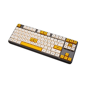 Blue Hat XDAS keycaps Dye-Sublimated Keycap for Cherry MX Switch keycaps for Wired USB Mechanical Gaming Keyboard (Milk)