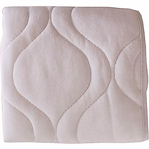 SheetWorld Crib Bib Sheet Saver, Soft Cotton, 4 Secure Ties, Solid White, Made in USA