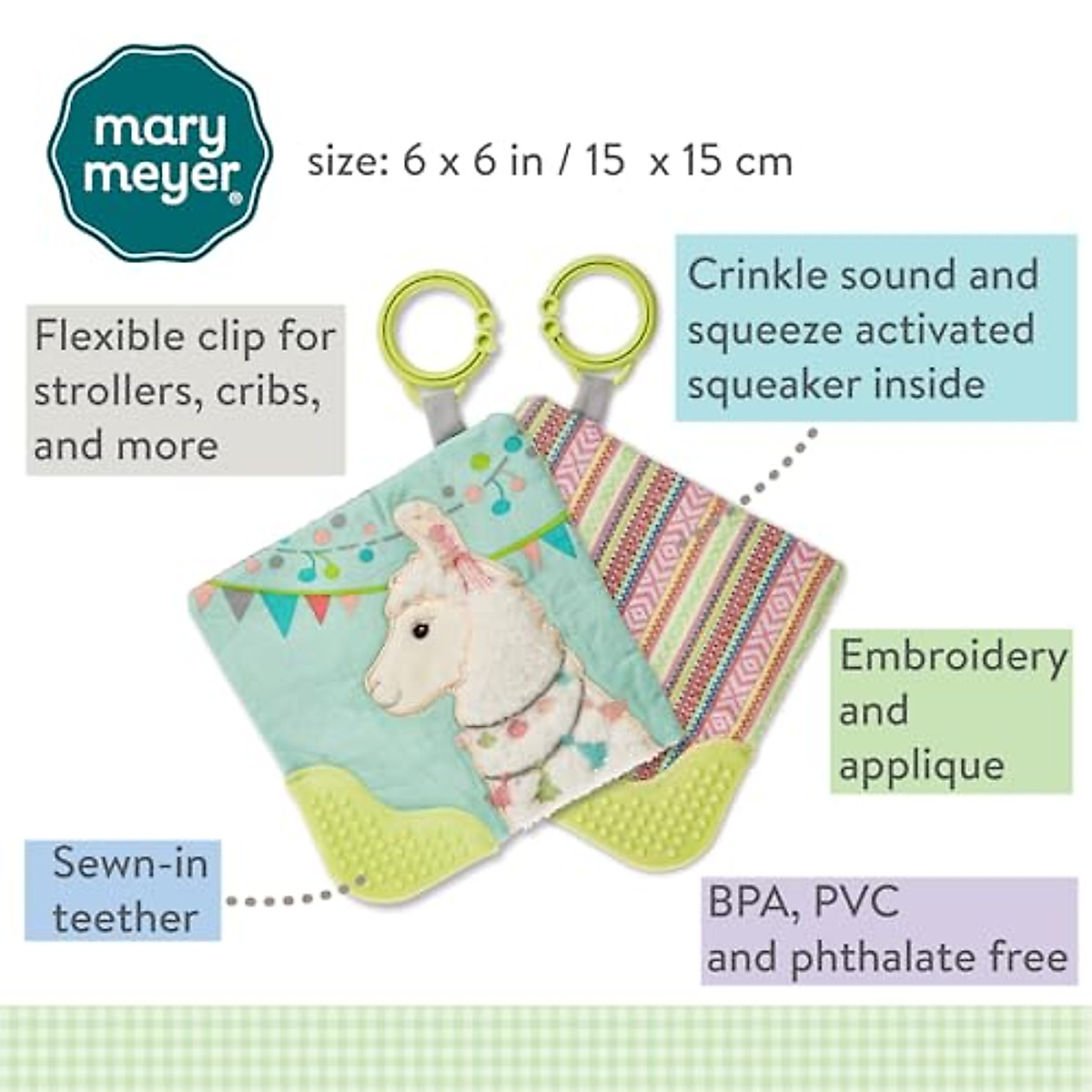 Mary Meyer Mary Meyer LilyLlama Crinkle Teether