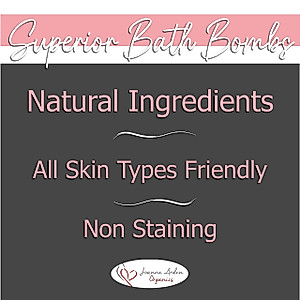 Bath Bomb Gift Set - by Joanne Arden Organic Bath Bombs for Women, Men & Kids. Bulk Bath Bomb Kit Includes 40 Paraben Free & Sulfate Free 2.5 oz Spa Bath Balls