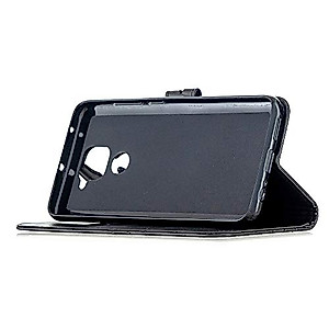 Asdsinfor Compatible with Xiaomi Redmi Note 9S Case PU Leather Durable Wallet Case Credit Cards Slot with Stand for Flip Magnetic Compatible with Xiaomi Redmi Note 9 Pro/Note 9 Pro Max Black HXPU