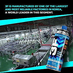 3F Butane Fuel Canister, 8oz, 4 Pack, For Camping Stoves and Torch Heads Compatible with 8oz Canisters, Triple Seamed RVR (TSR/RVR), Refined and Pure