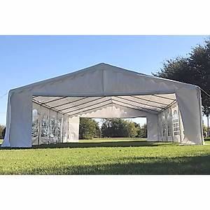 DELTA 40'x20' Budget PE Tents for Parties, Party Tent, Wedding Tent,Outdoor Event Canopy,Outdoor Canopy, carpas para Fiestas with Waterproof Top Cover, Removable Window Walls