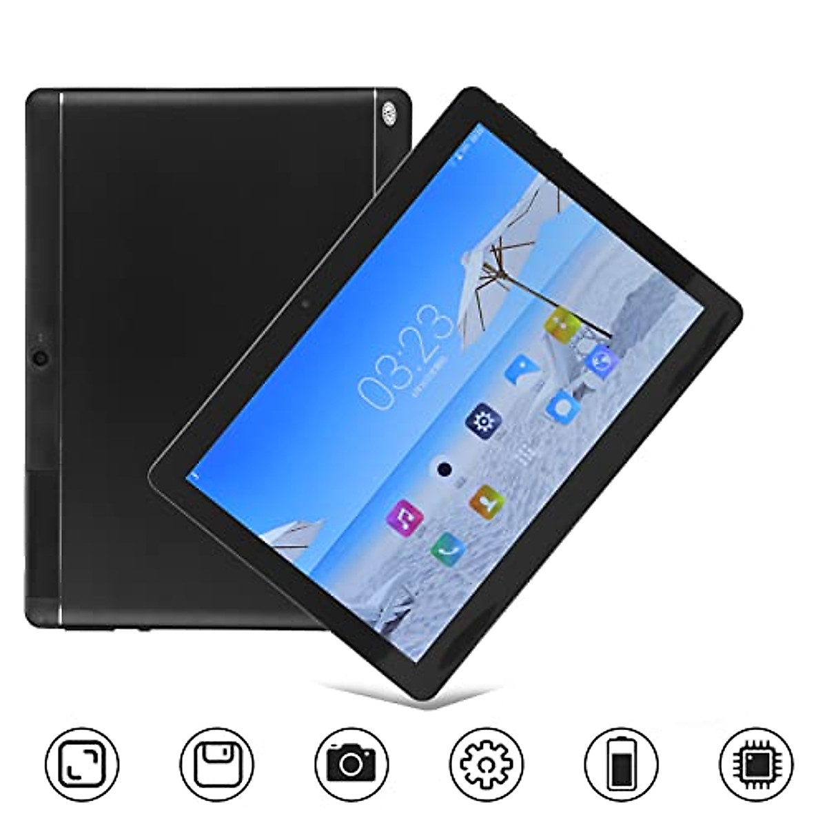 Pomya Tablet, 10.1 Inch 1280x800 IPS HD Display Tablet for Android 5.1, 1GB RAM 16GB ROM 8 Core PC Tablet, 3G Networks Calling Tablet for Daily Life