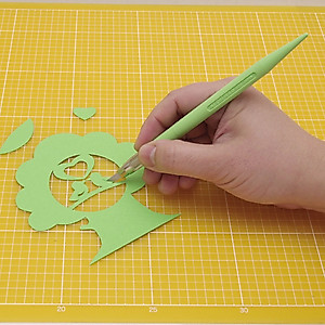 NT Cutter Resin Holder Art Knife, Green Holder, 1 Knife (D-401P-G)