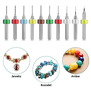 20 Pcs Micro Drill Bit Set Micro Drill Bits Tungsten Steel PCB Print Circuit Board Flute CNC Router Bits Shank for Rough Stone Jewelry Punching Engraving (0.1-1.0 mm)