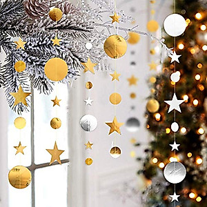 Retirement Party Decorations Supplies, Black and Gold Happy Retirement Banner, Folding Paper Fans, Sparkling Star Garlands, Star Shape Foil Balloons