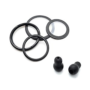 Adult + Pediatric Diaphragm with Rim assemblies. Fits Cardiology III (3) + 2 Extra Ear Pieces. Compatible with Littmann and Other Stethoscopes