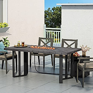 Christopher Knight Home Jett Fire Pit, Black + Dark Gray