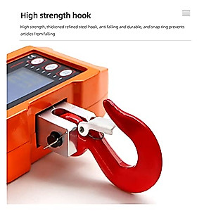QHYXT Digital Crane Scale Digital Crane Scale 500kg/1000lb Industrial Heavy Duty Scale High Accuracy Electronic Hanging Scale with HD Large Screen with Accurate Senso