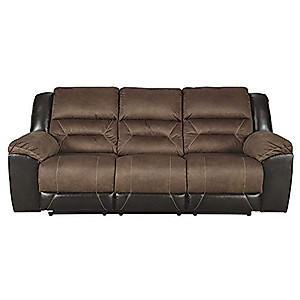 Signature Design by Ashley Contemporary Reclining Sofas, Brown