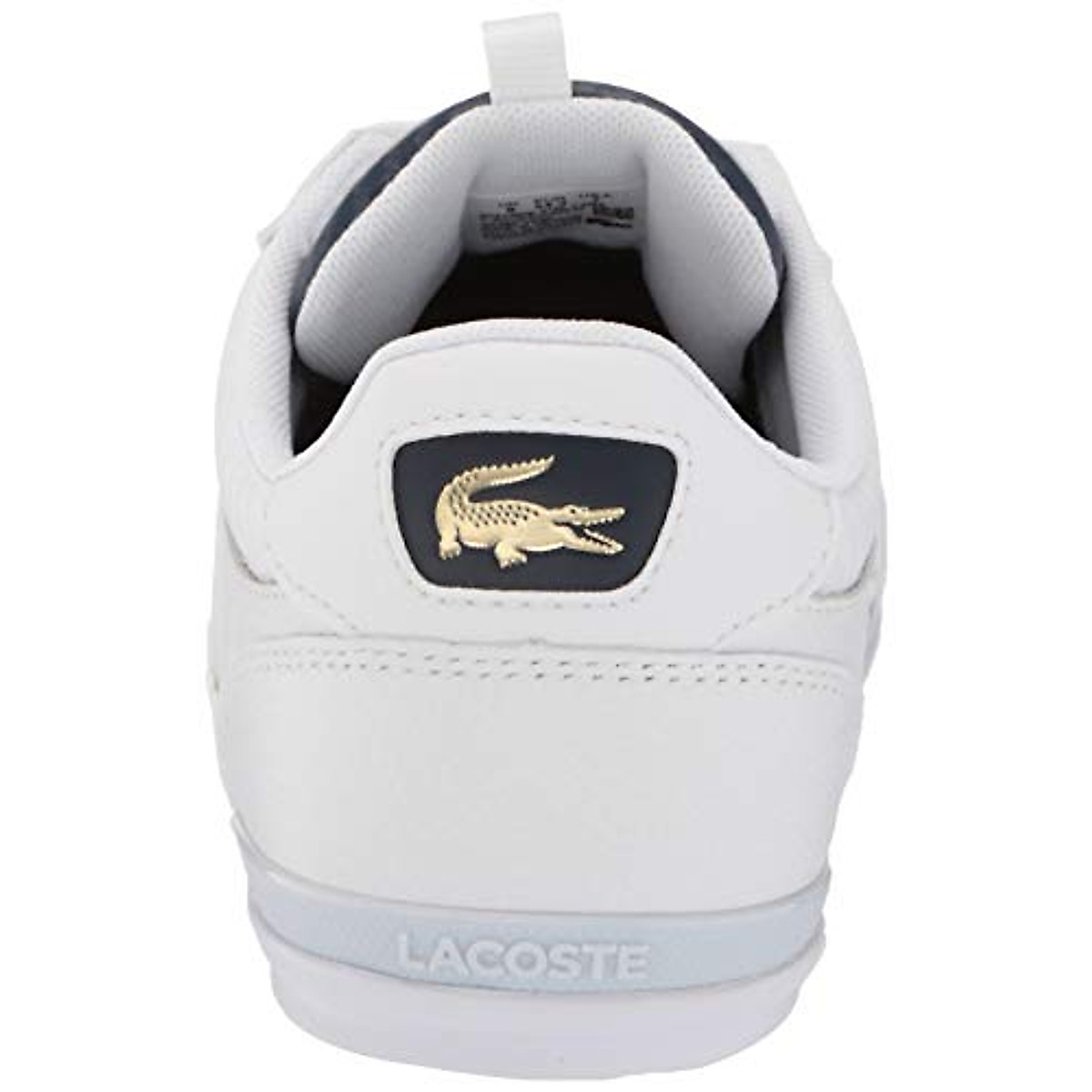 Lacoste Mens Chaymon Sneakers, White/White Leather, 9.5