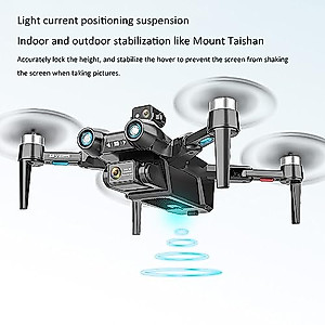 RKSTD HD FPV RC Drone, Kids RC Drone With Camera - Foldable RC Quadcopter For Adults With Belt, Optical Flow Positioning, Gravity Sensor, One Button Start, Automatic Return