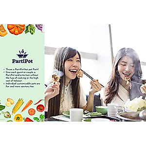 The Original Hot Pot & Shabu Shabu Pot. 2 Hot Pots - Great for Entertaining and for Personalizing your own Chinese Hot Pot at Home. Set of 2. Fuel not included.