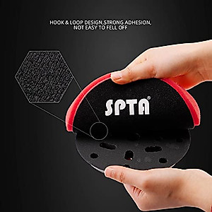 Red Finish Polish Pad, 1Pc 5 Inch Buffing Polishing Pads for 125mm Backing Plate Compound Buffing Sponge for Car Buffer Polisher Compounding, Polishing and Waxing