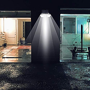 BESPORTBLE LED Solar Powered Light Human Body Induction Wall Street Lamp Outdoor Security Landscape Lantern for Patio Stairs Garden Pathway Home Light with 56 LED Bulb