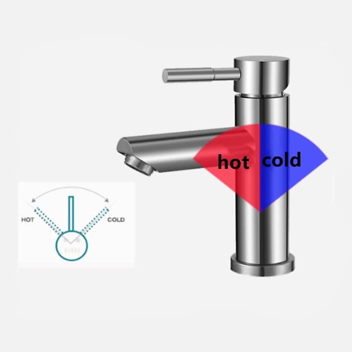 Faucet Basin Faucet Bathroom Sink Faucets Parts Basin Mixer with Hand Modern Lavatory Sink Hot Cold Faucet for Kitchen Bath Basin Tools (Color : Bend Dual Hole)