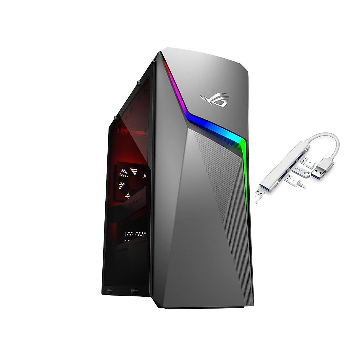 ASUS ROG Strix GL10 Premium Gaming Desktop | AMD Ryzen 7 5800X | NVIDIA GeForce RTX 3060 | Gray | Windows 11 (Gray, 16GB RAM | 512GB SSD+1TB HDD)