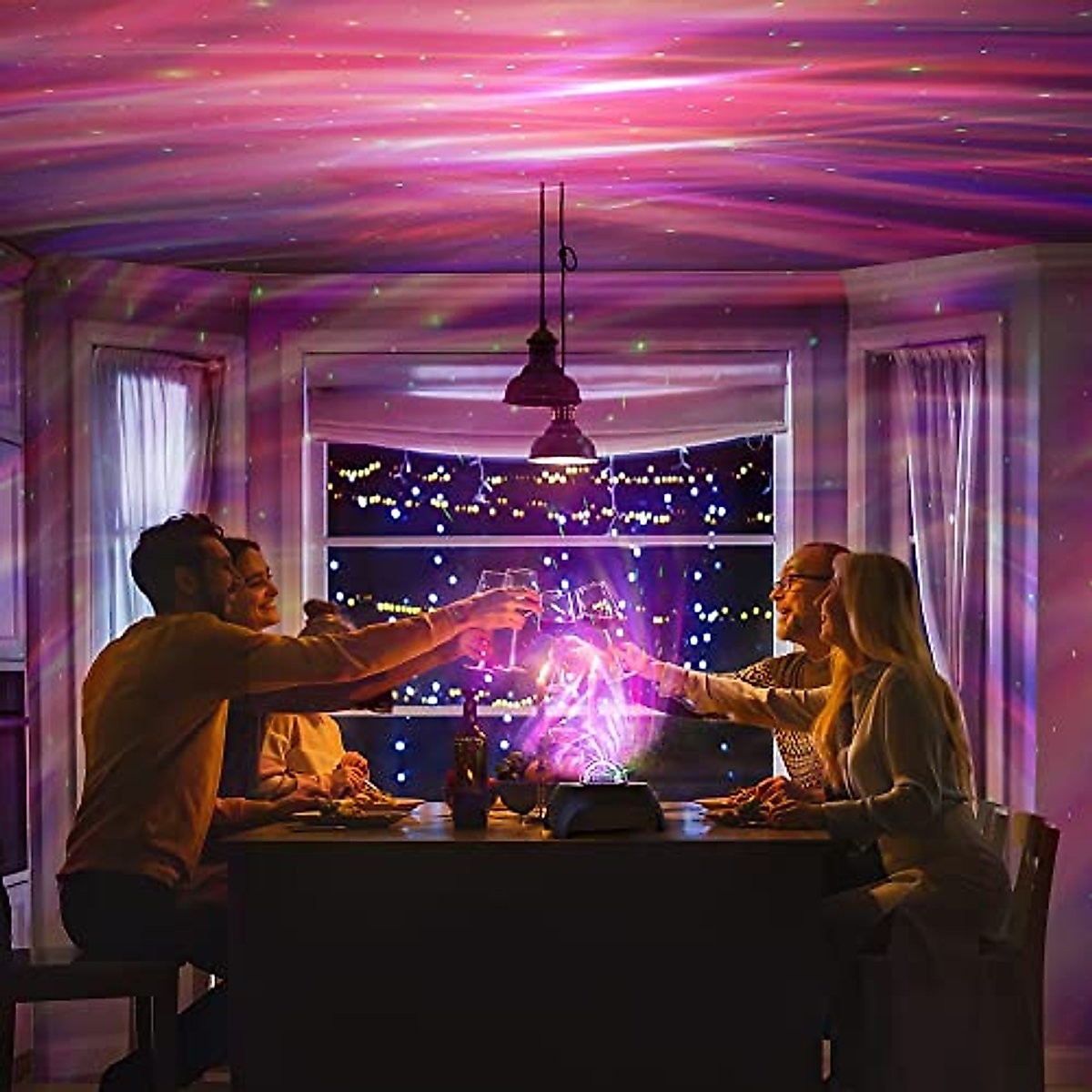 Star Projector & Night Light Projector, 3 in 1 Galaxy Projector with Bluetooth Speaker, with 15 Lighting Modes, Remote Control & Timer, for Kids Adults Decor Bedroom/Party/Gathering/Christmas