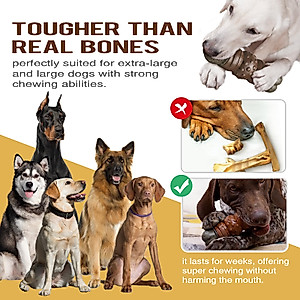 PunkyKom Dog Toys,Chew Toys for Aggressive Chewer,Large Dog Toys,Bone Chew Toys,Big Dog Toys for Cleaning Teeth,Consumable Coffee Wood,Relieving Boredom,Interacting,Strong,Large.Indoor,Outdoor.