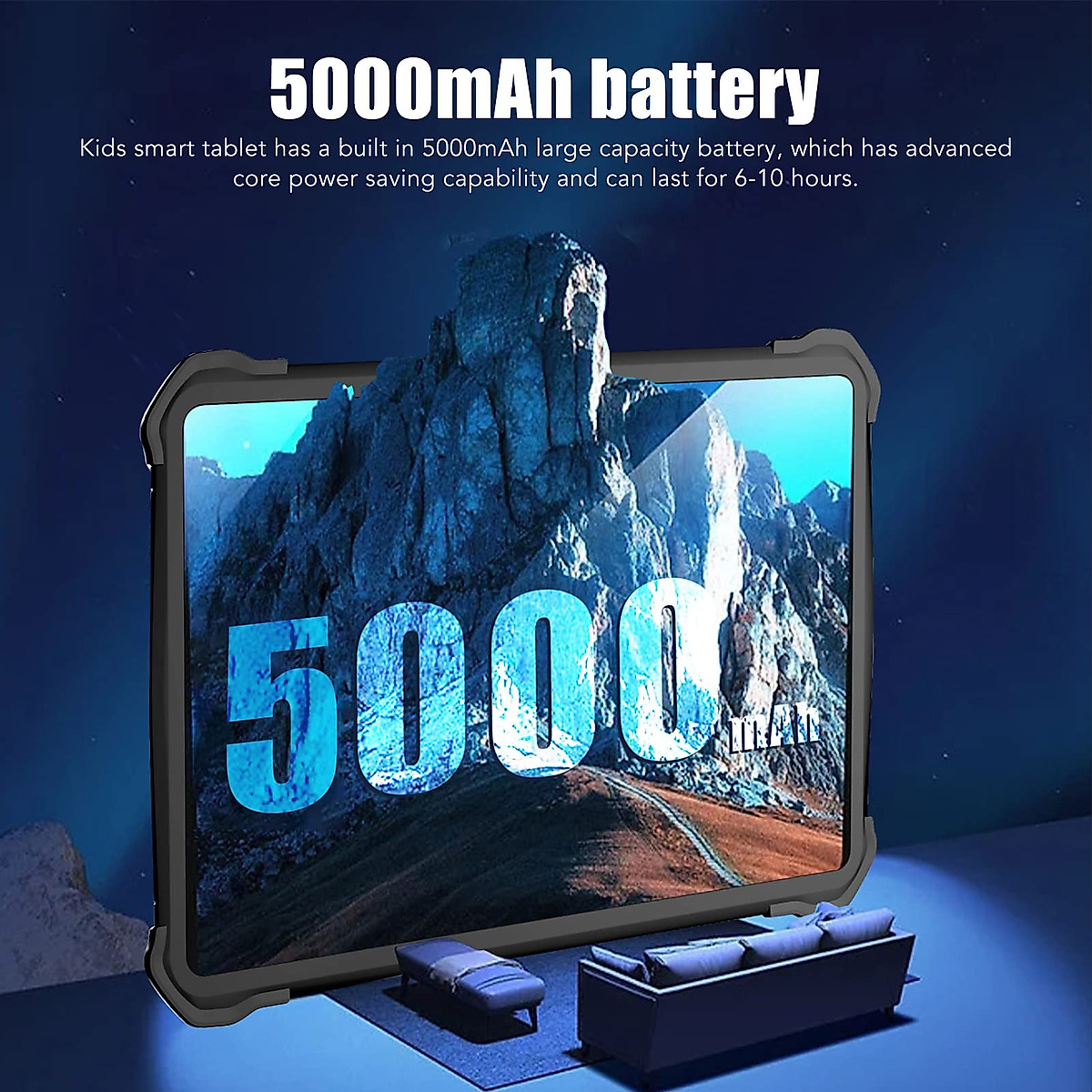 Luqeeg Kids Tablet, 7 inch Tablet for Kids, Toddler Tablet with 2.4G 5G RAM 4GB ROM 32GB Front 5MP Rear 8MP 1960x1080 HD IPS Touchscreen Octa Cores 5000mAh Learning Tablet for Kids (#2)