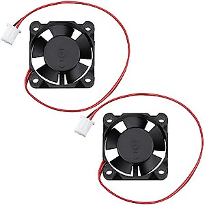 GDSTIME 30mm x 30mm x 10mm 1 inch Small 12V DC Brushless Cooling Fan 2-Pack