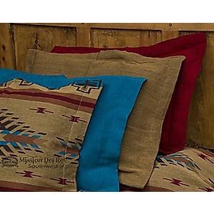 Mission Del Rey Southwest Bedding Isleta Collection -Reversible Bedspread -King Size 114"x96" Tan & Brown