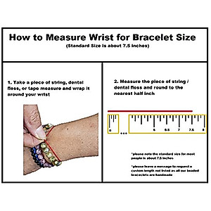 LTC Designs 4mm Smooth Round Tiger's Eye Stretch Bracelet, 6.5" for Women, Men and Teens