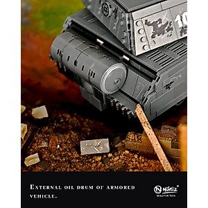 Nifeliz WW2 Military Panzer VIII Maus MOC Building Blocks and Engineering Toy, Adult Collectible Model Tanks Kits to Build, Boy Toys for Christmas and Birthday Gifts, New 2023 (2300 Pieces)