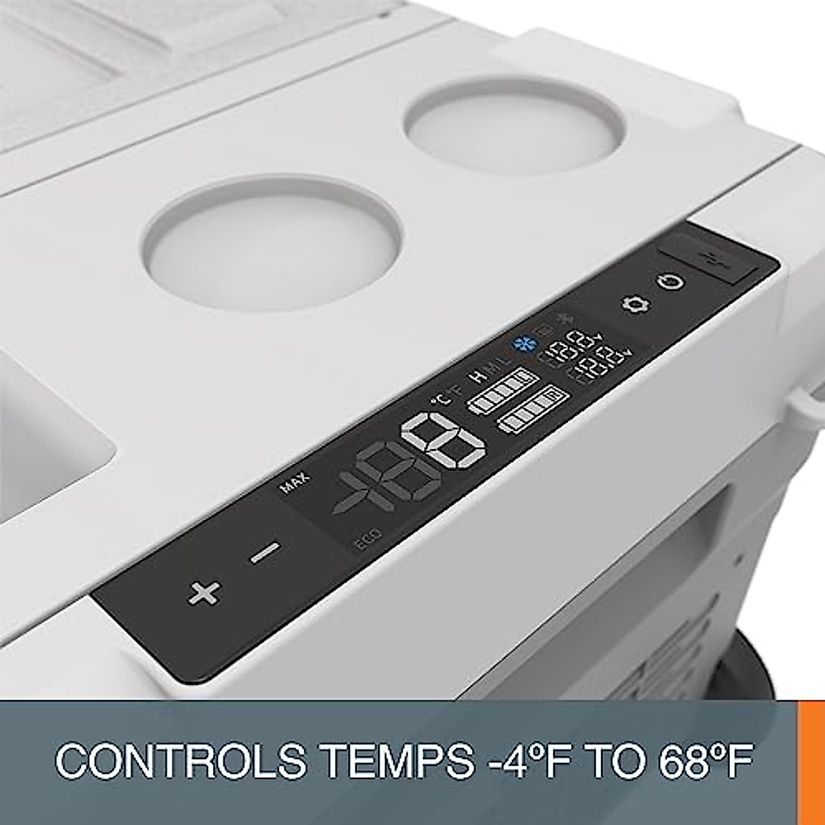 Worx 20V Mini Refrigerator 24 Qt, Portable Electric Cooler, Car Cooler Fridge for Truck RV Camping, Power Share WX876L (Batteries and Charger Included)