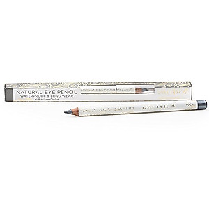Pacifica Beauty Natural Eye Pencil in Gun Metal (Silver/Grey), 0.1 ounce