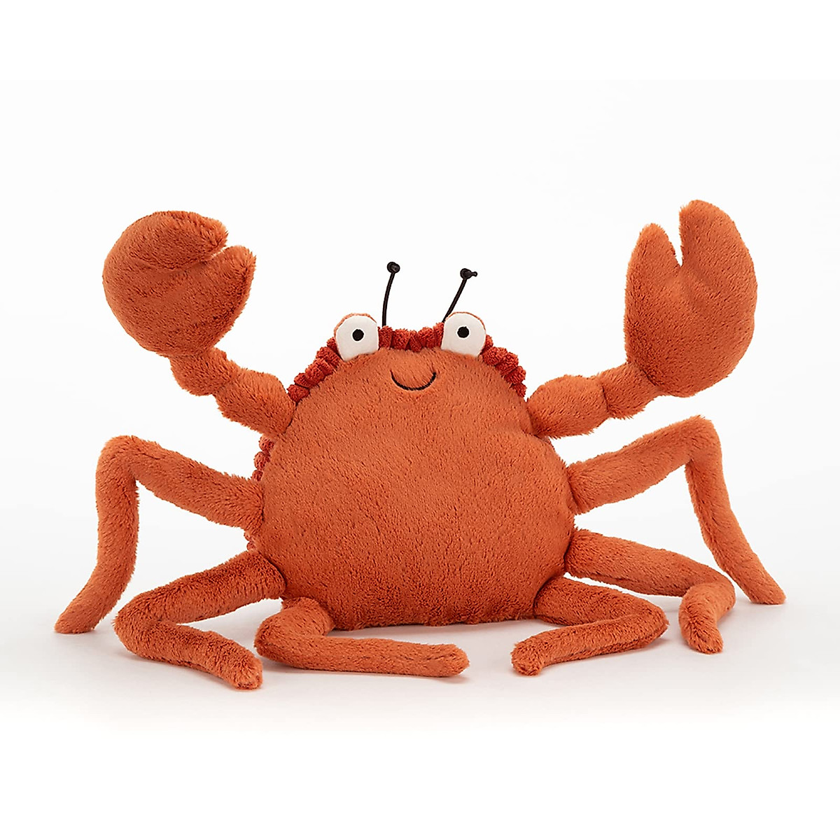 Jellycat Crispin Crab Stuffed Animal, Medium 8 inches | Ocean & Sea Plush Toy | Classic Children's Gift