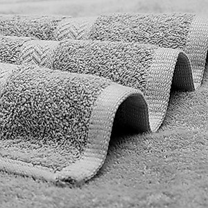 COMMERCIAL PREMIUM 12 PIECE HAND TOWEL SET BY MARTEX - 12 Hand Towels, Home, Business, Shower, Tub, Gym, Pool, Golf, Salon - Machine Washable, Absorbent, Professional Grade, Hotel Quality - GRAY